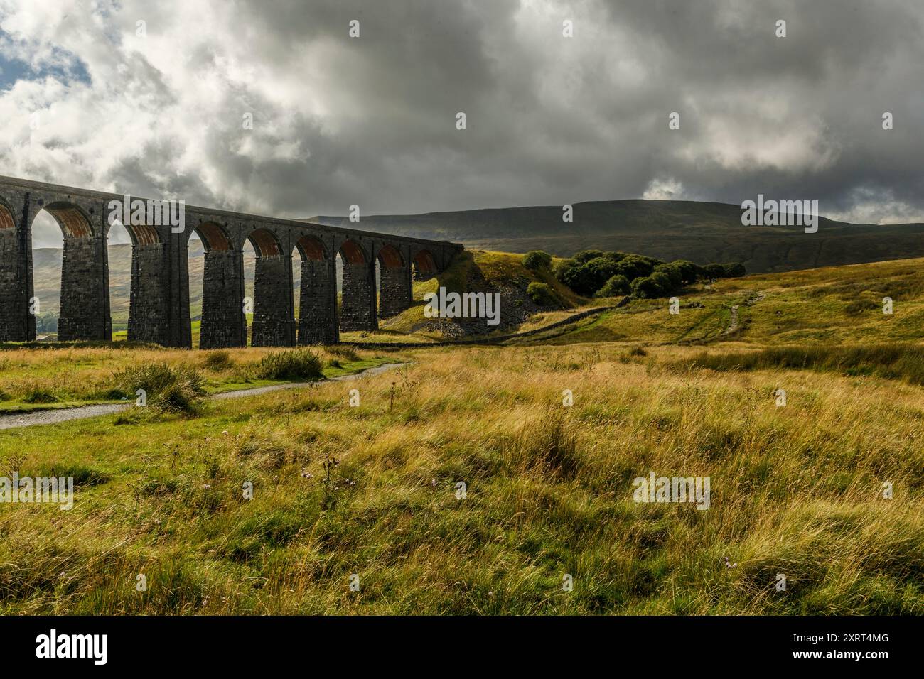 Ribblehead Viaduct and Whernside in the Yorkshire Dales National Park ...