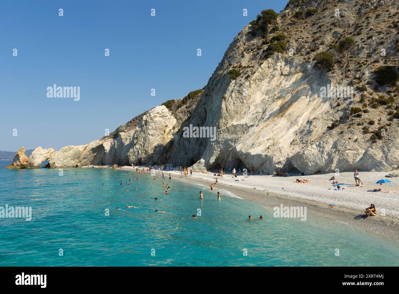 Lalaria beach. Skiathos Greece Stock Photo - Alamy