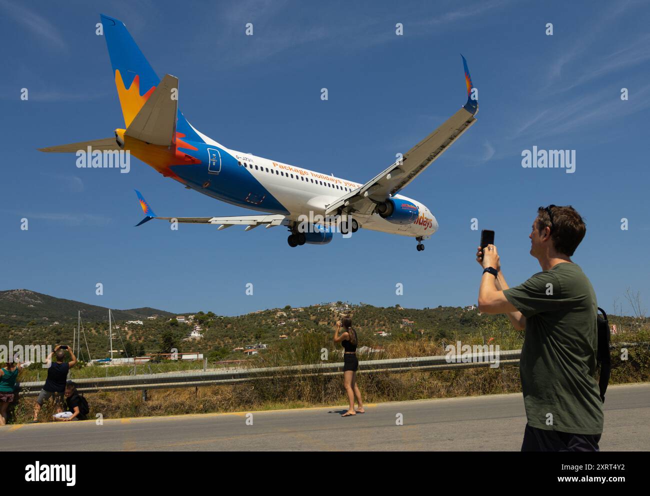 Aegean aircraft greece hi-res stock photography and images - Alamy