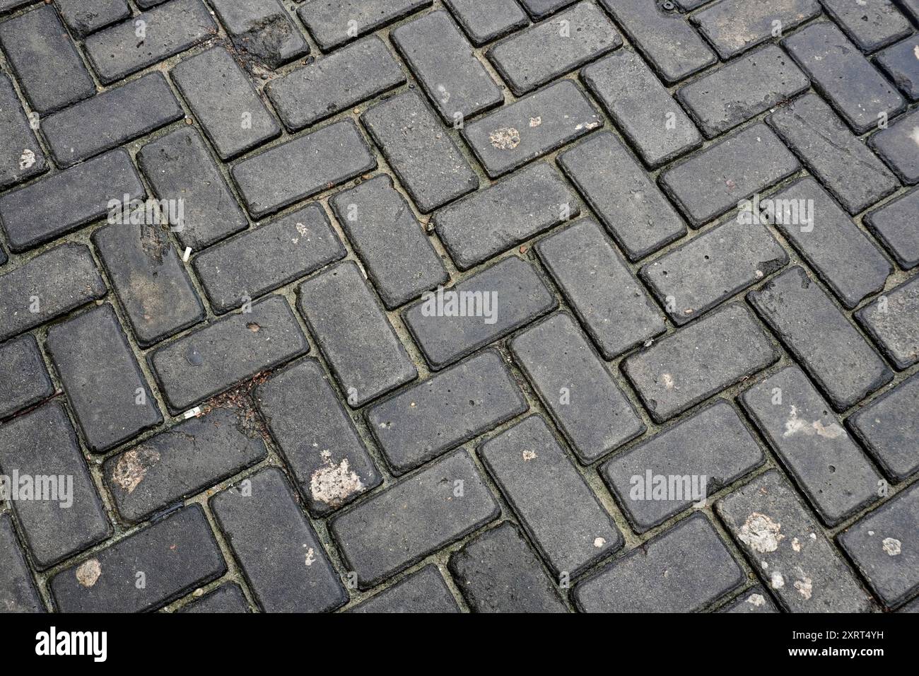 pattern block on the paving block Stock Photo - Alamy