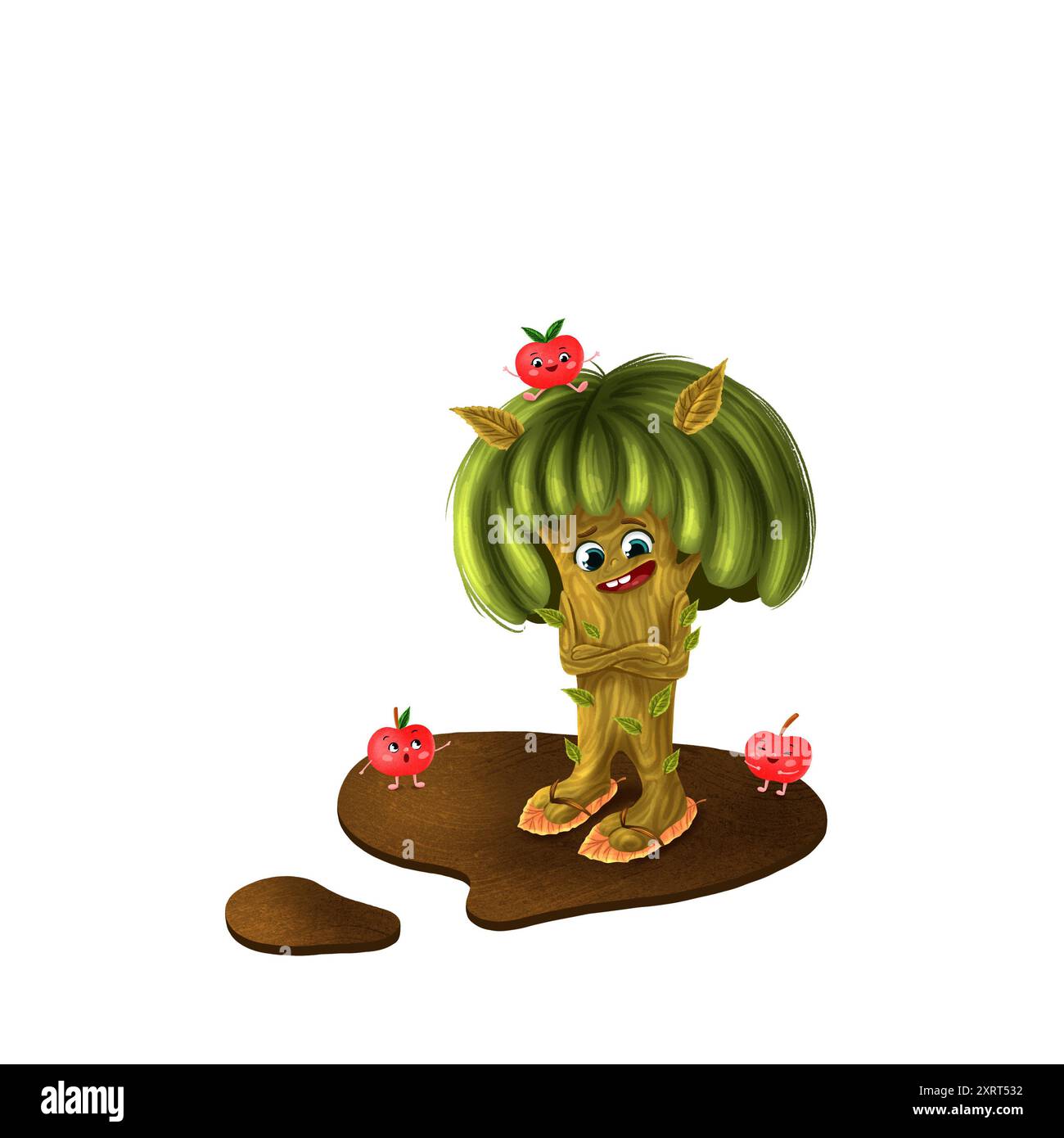 Cartoon tree clipart hi-res stock photography and images - Alamy