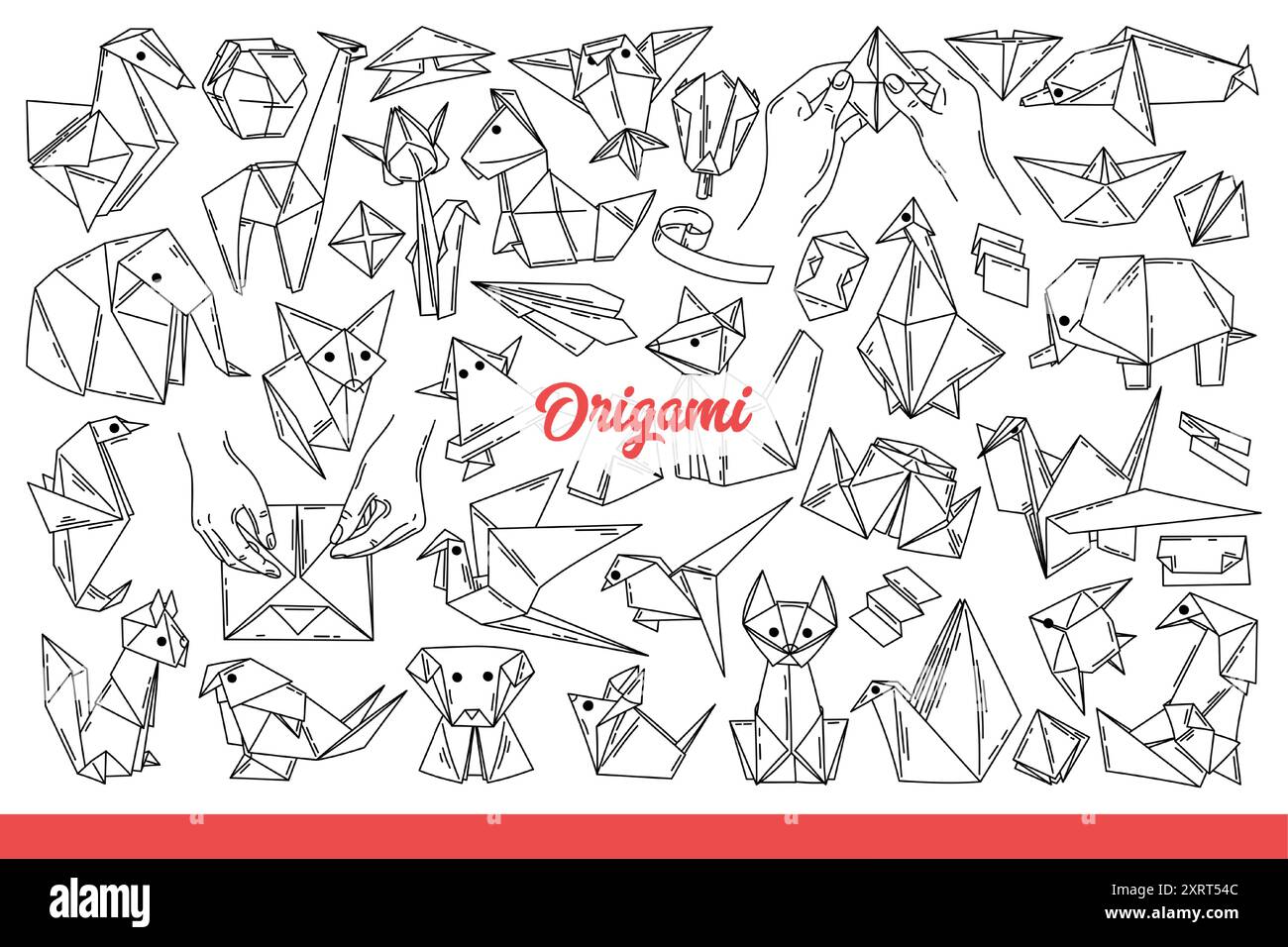 Origami created from sheets of paper symbolize art and desire for ...