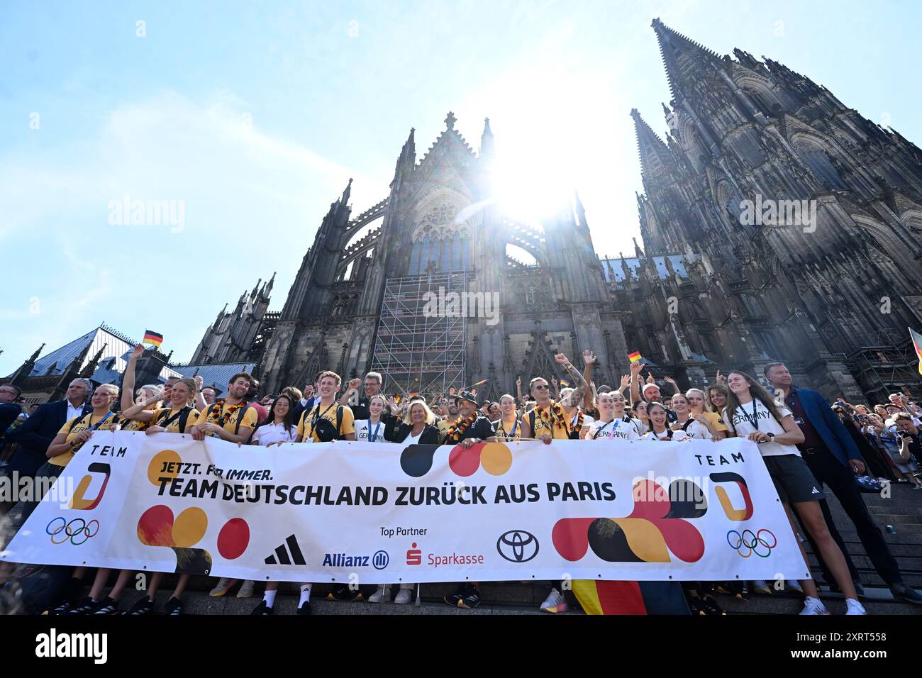 Cologne, Germany. 12th Aug, 2024. The German athletes will be received ...