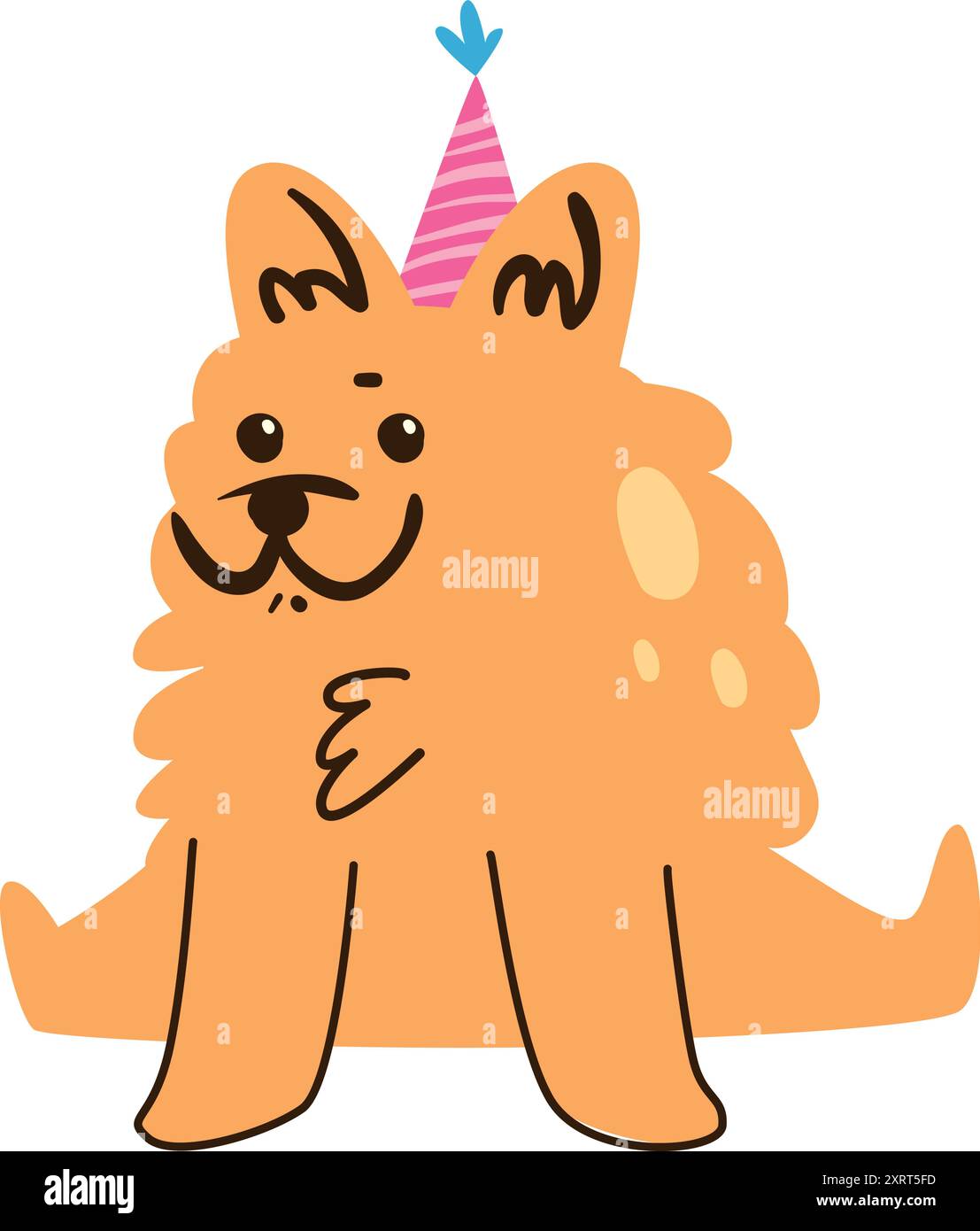 cute dog celebrating Stock Vector Image & Art - Alamy