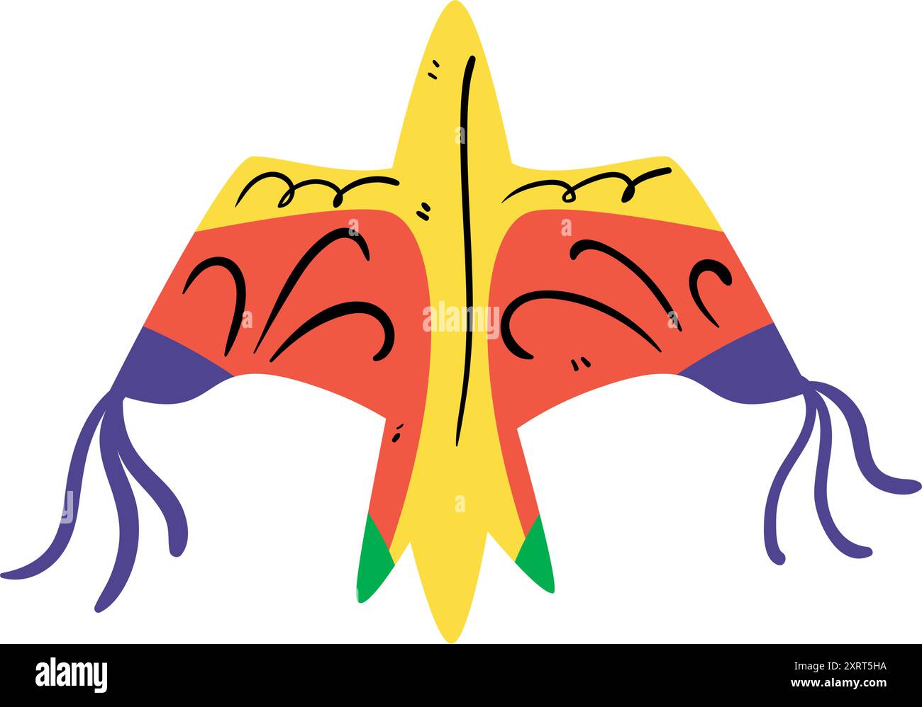Bird shape kite Stock Vector Images - Alamy