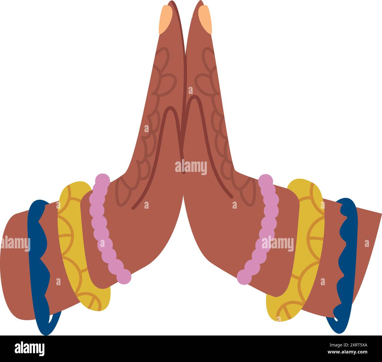 welcome hindu namaste hands Stock Vector Image & Art - Alamy