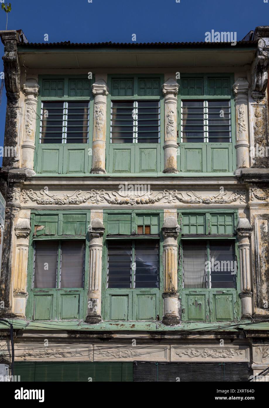 Green Heritage house in the Unesco World Heritage old town, Penang island, George Town, Malaysia ...