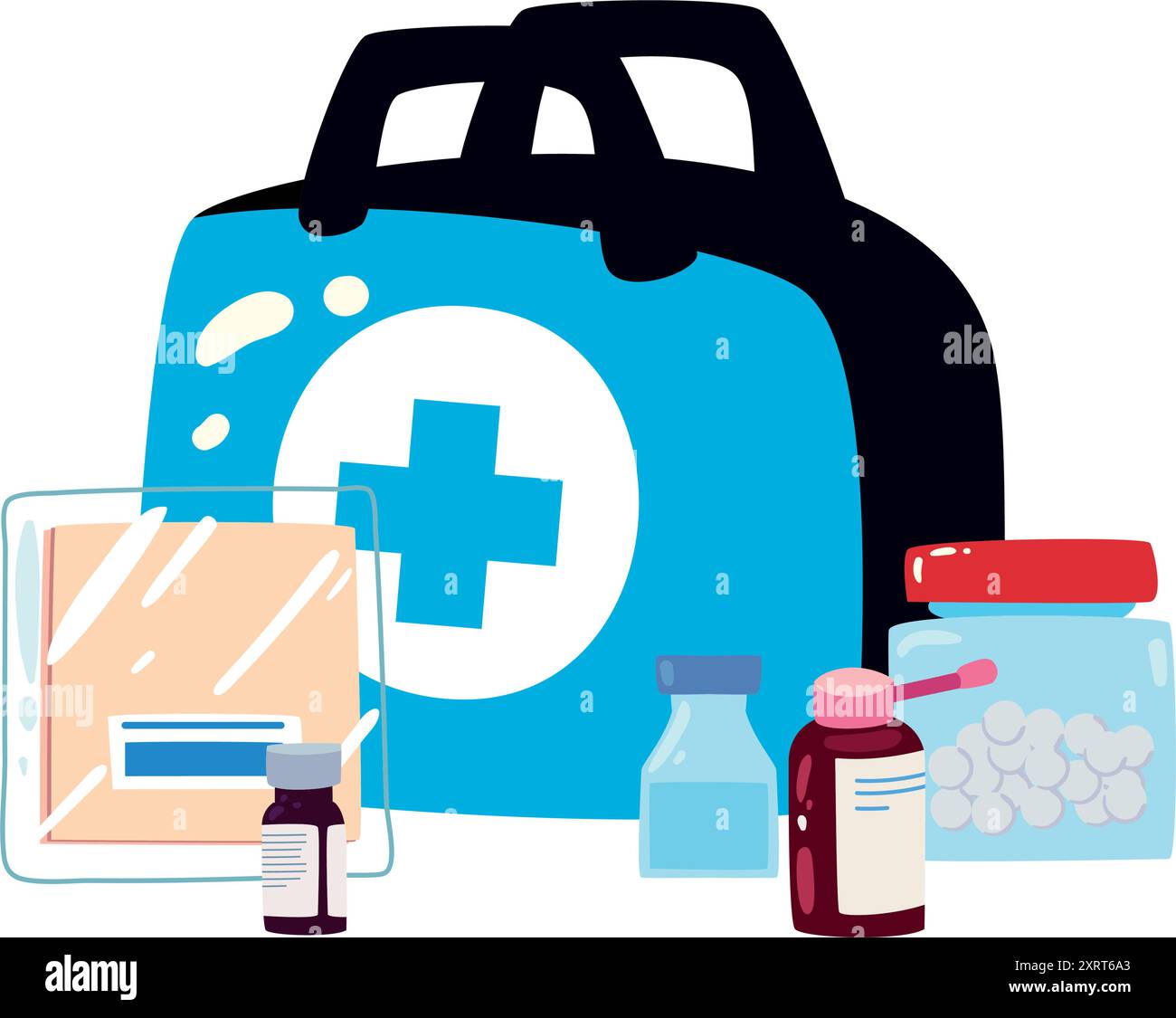 first aid bag with scissors Stock Vector Image & Art - Alamy