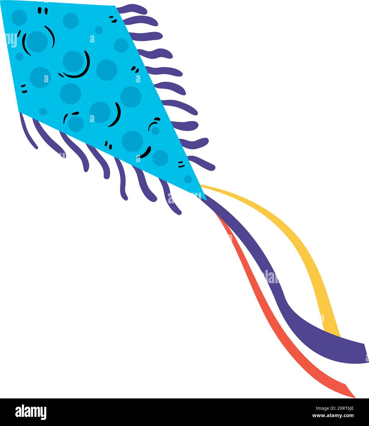 blue paper kite fly Stock Vector Image & Art - Alamy