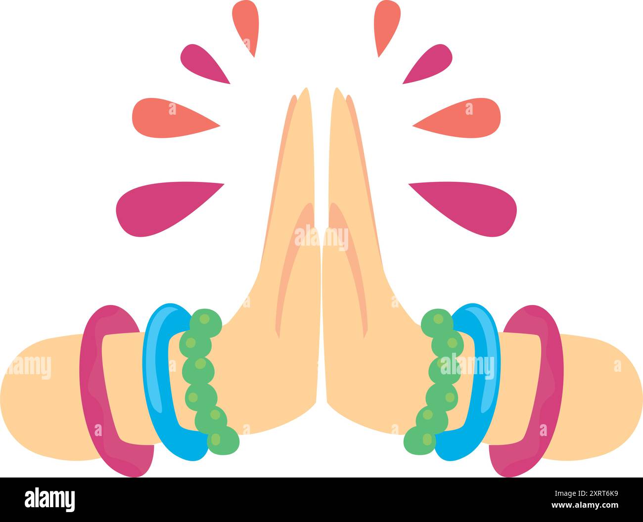 India namaste gesture Cut Out Stock Images & Pictures - Alamy