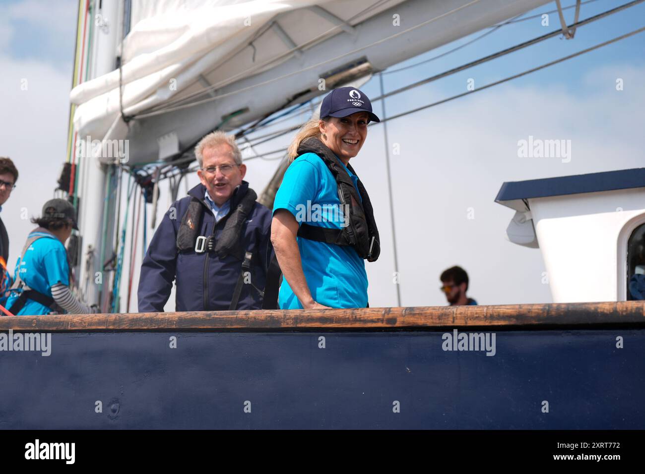 The Duchess of Edinburgh on board the Ocean Youth Trust South's vessel ...