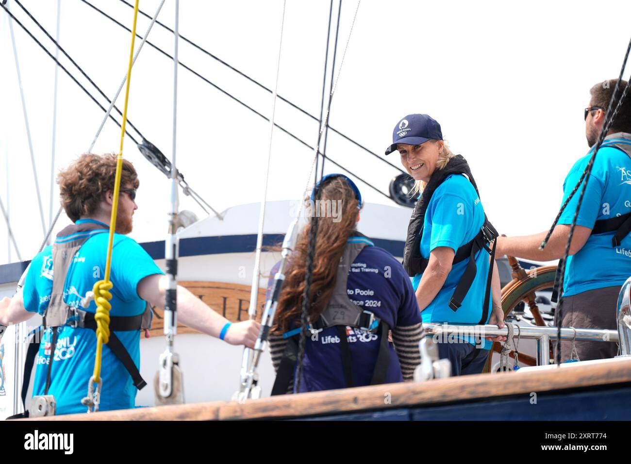 The Duchess of Edinburgh on board the Ocean Youth Trust South's vessel ...