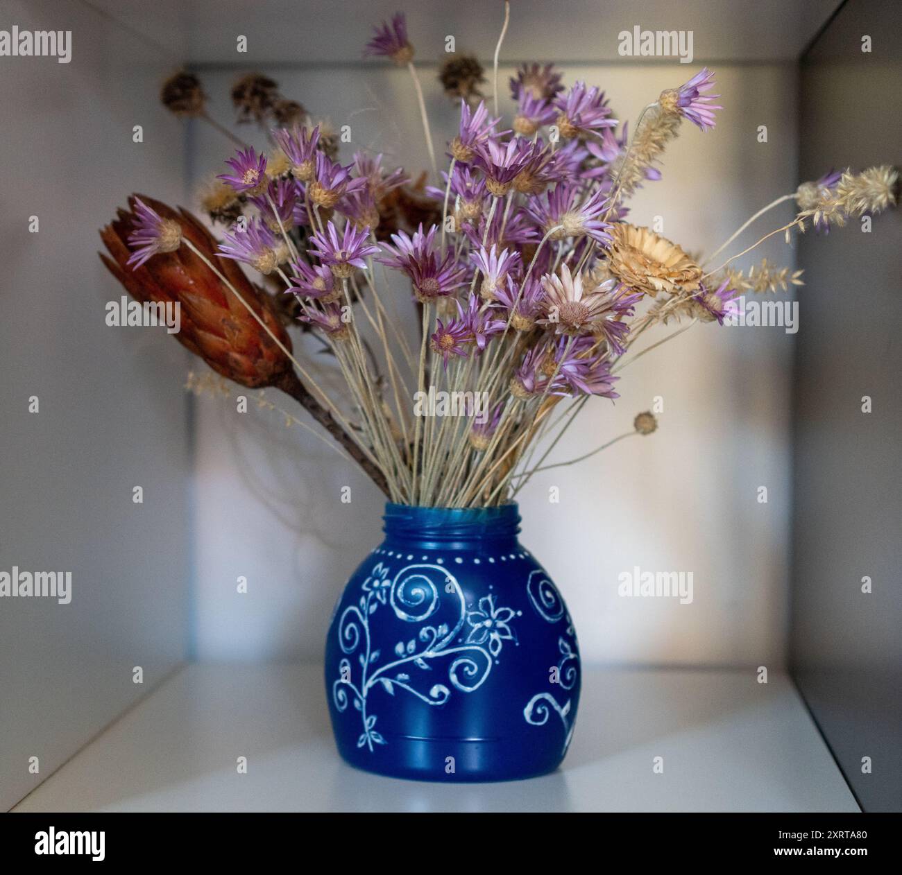 Purple dried flowers hi-res stock photography and images - Alamy