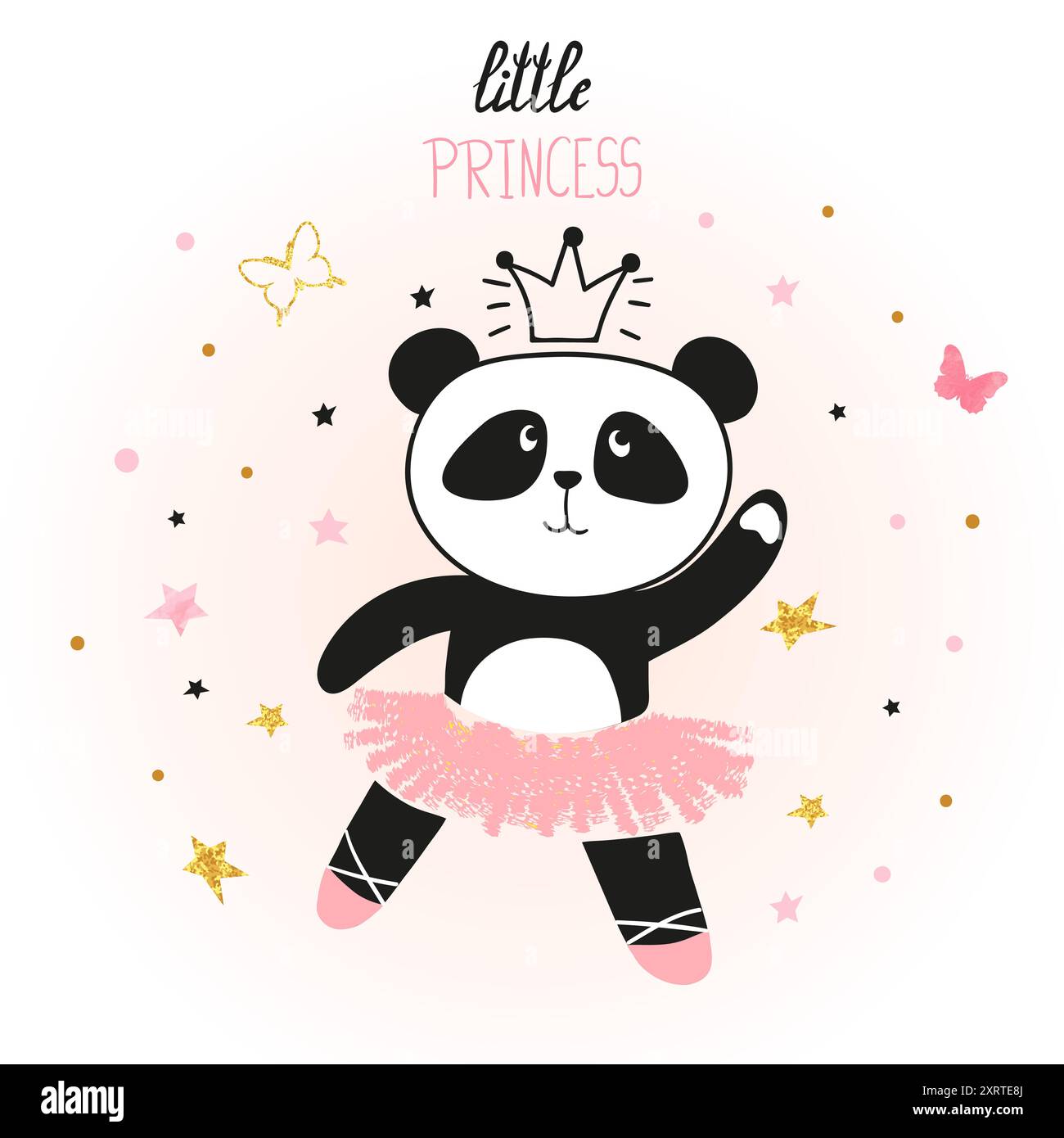 Cute panda girl cartoon hi-res stock photography and images - Alamy