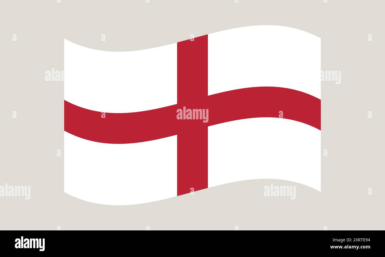 Flag of England. English national symbol in official colors. Template ...