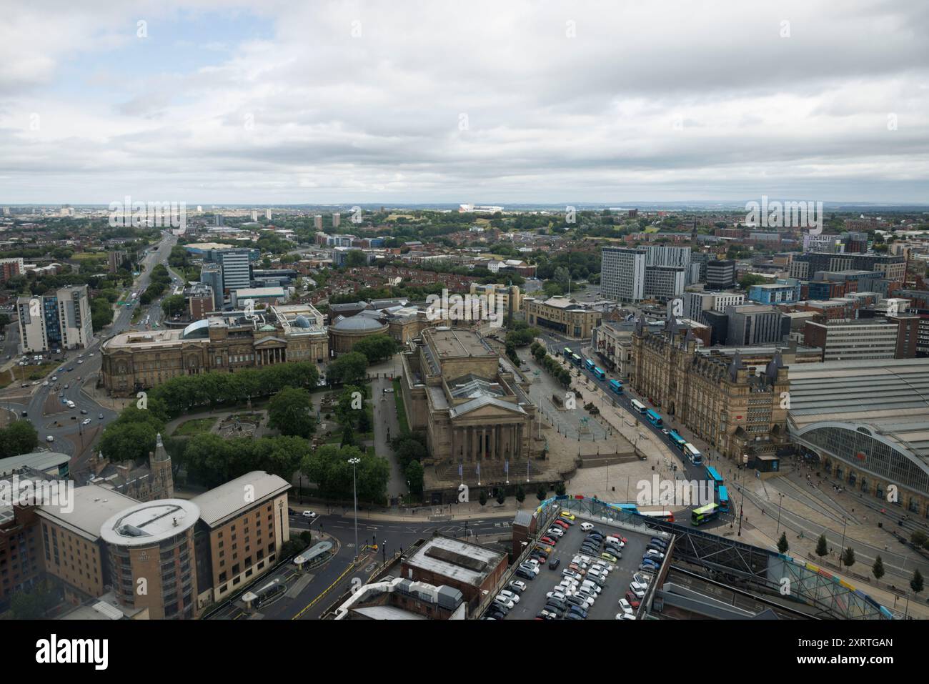 A General view (GV) of St George’s Quarter viewed from St Johns Beacon ...