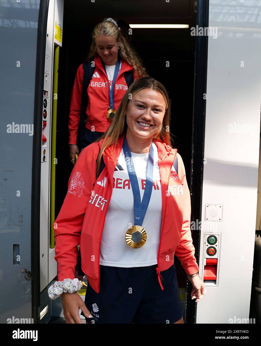 Great Britain's Lola Anderson arrives by Eurostar into London St ...