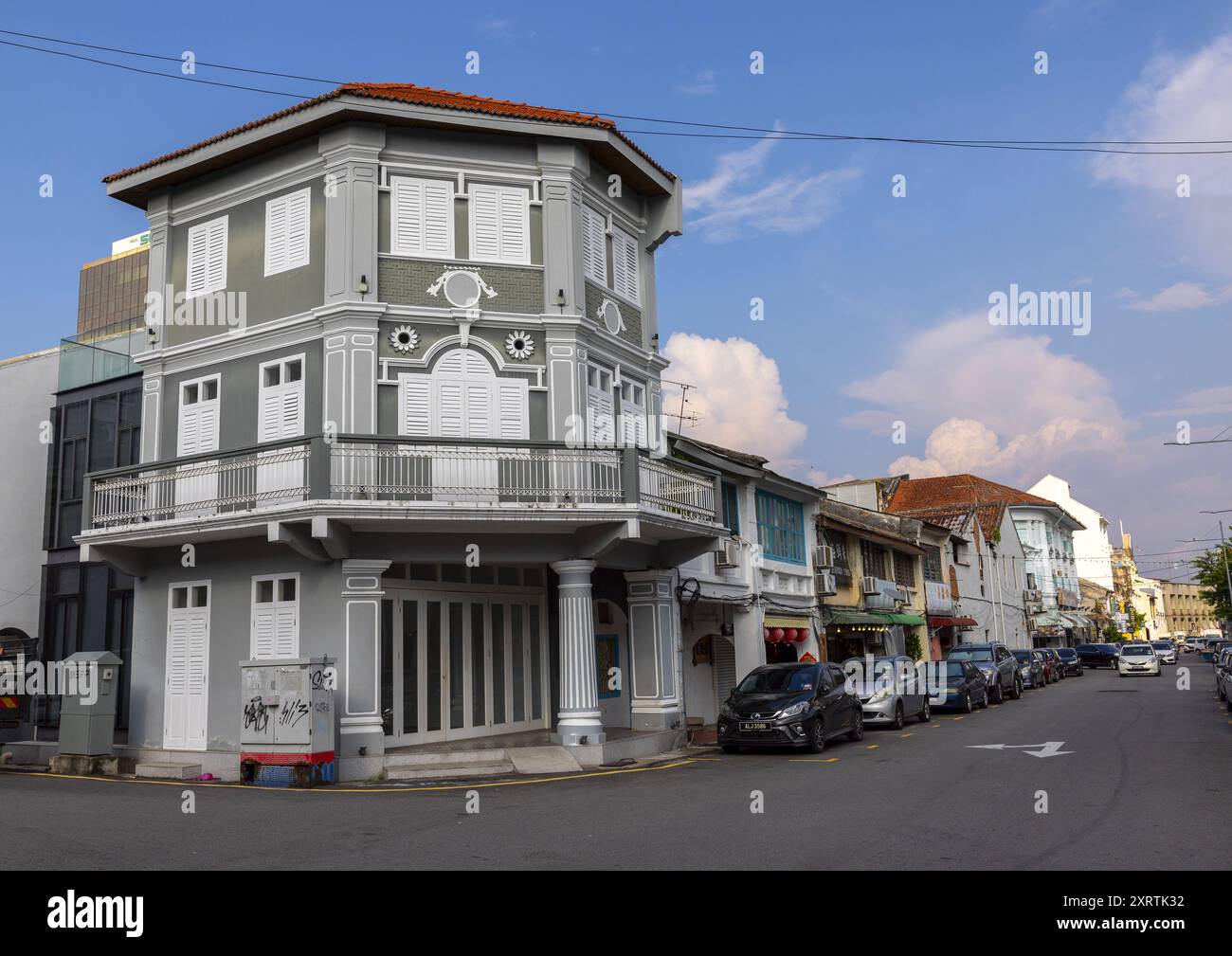 Heritage house in the Unesco World Heritage old town, Penang island ...