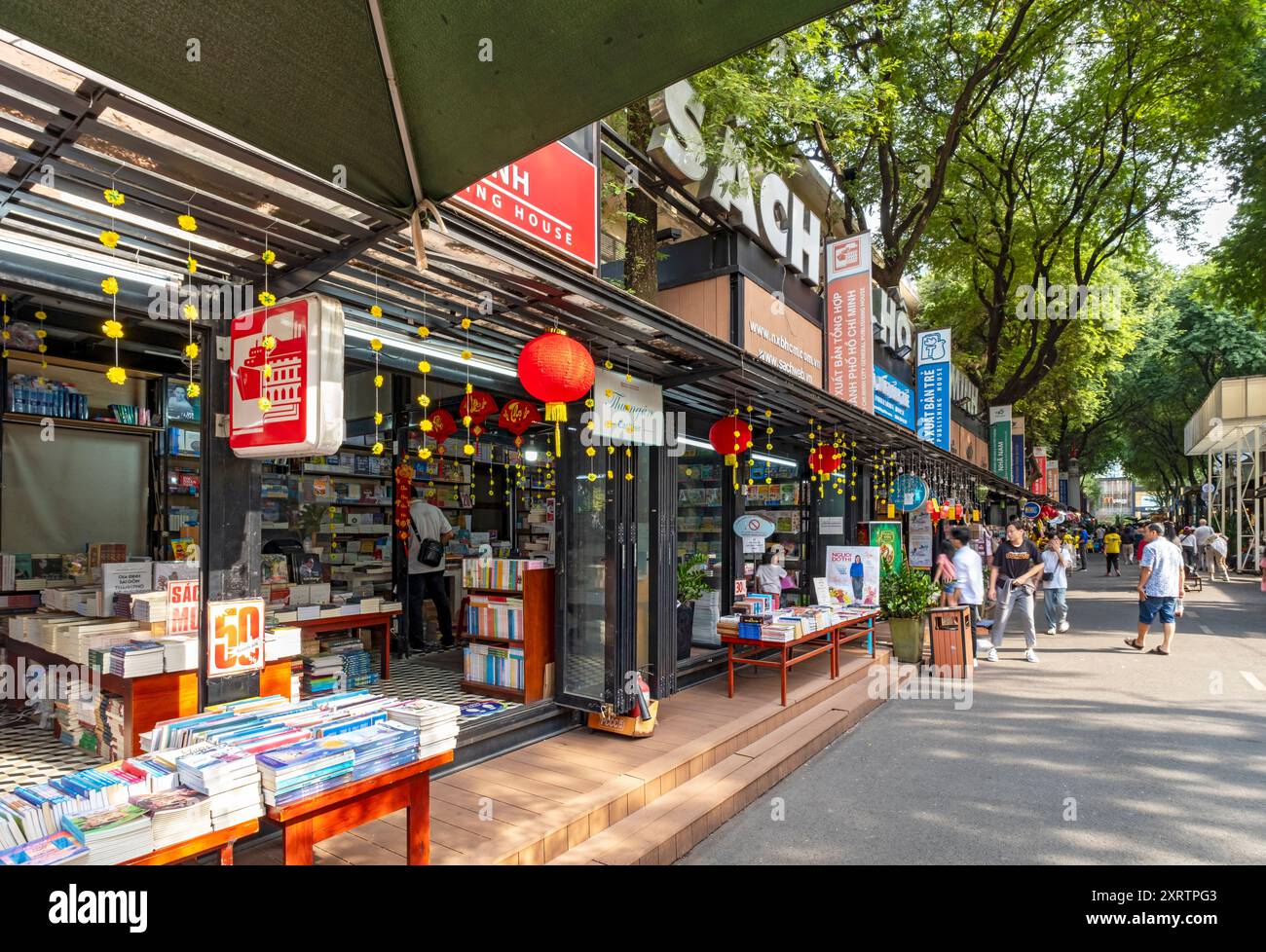 Ho Chi Minh City Book Street, Saigon, Vietnam Stock Photo - Alamy