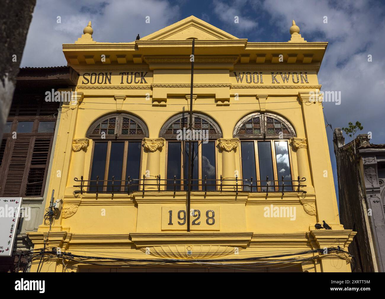 Heritage house from 1928 in the Unesco World Heritage old town, Penang island, George Town ...