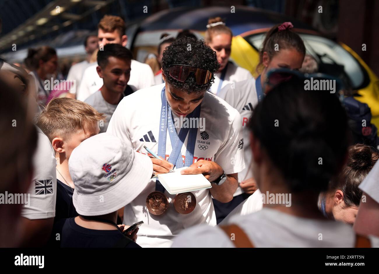 Great Britain's Samuel Reardon arrives by Eurostar into London St ...