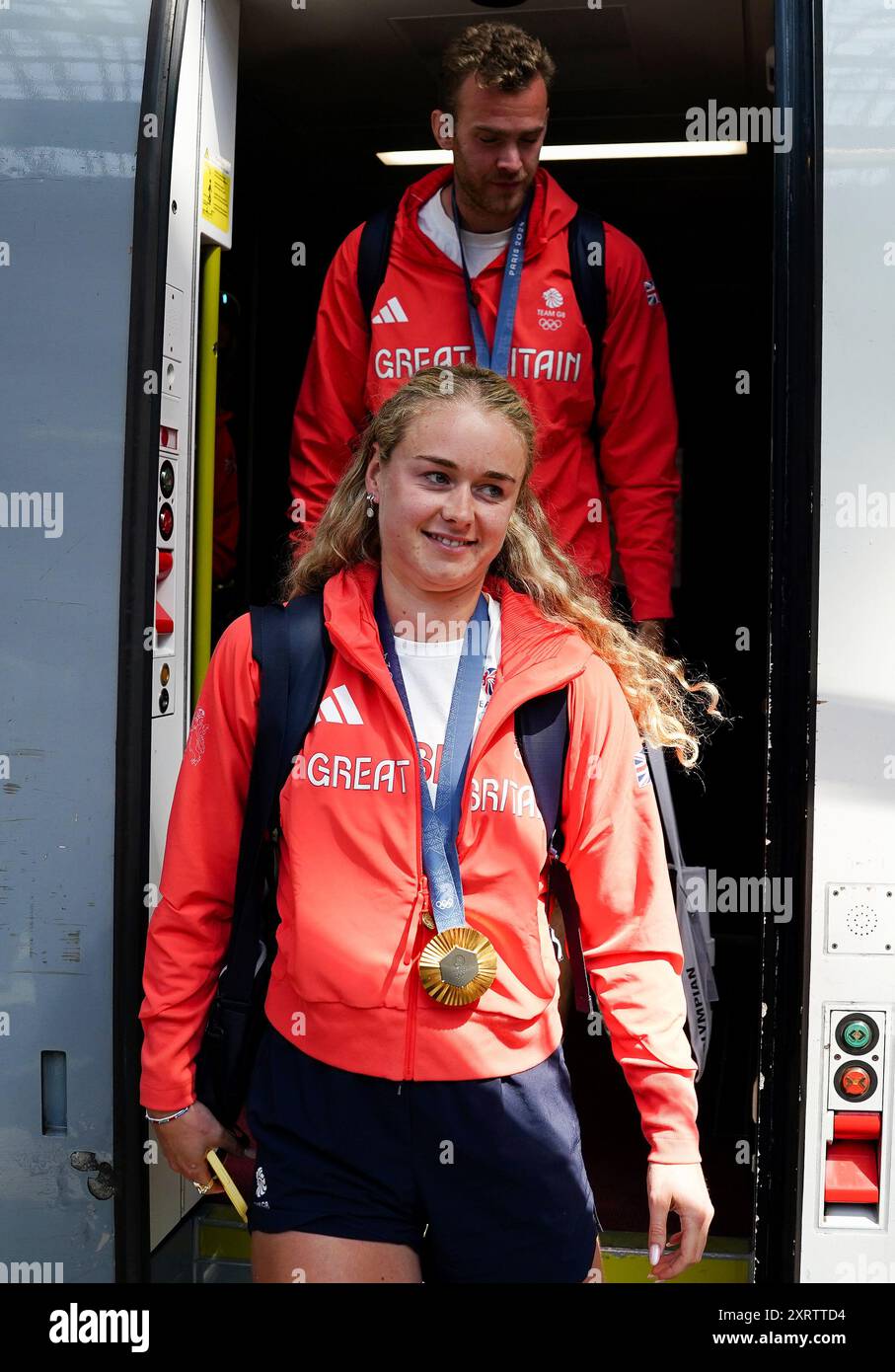 Team GB's Hannah Scott arrives by Eurostar into London St. Pancras ...