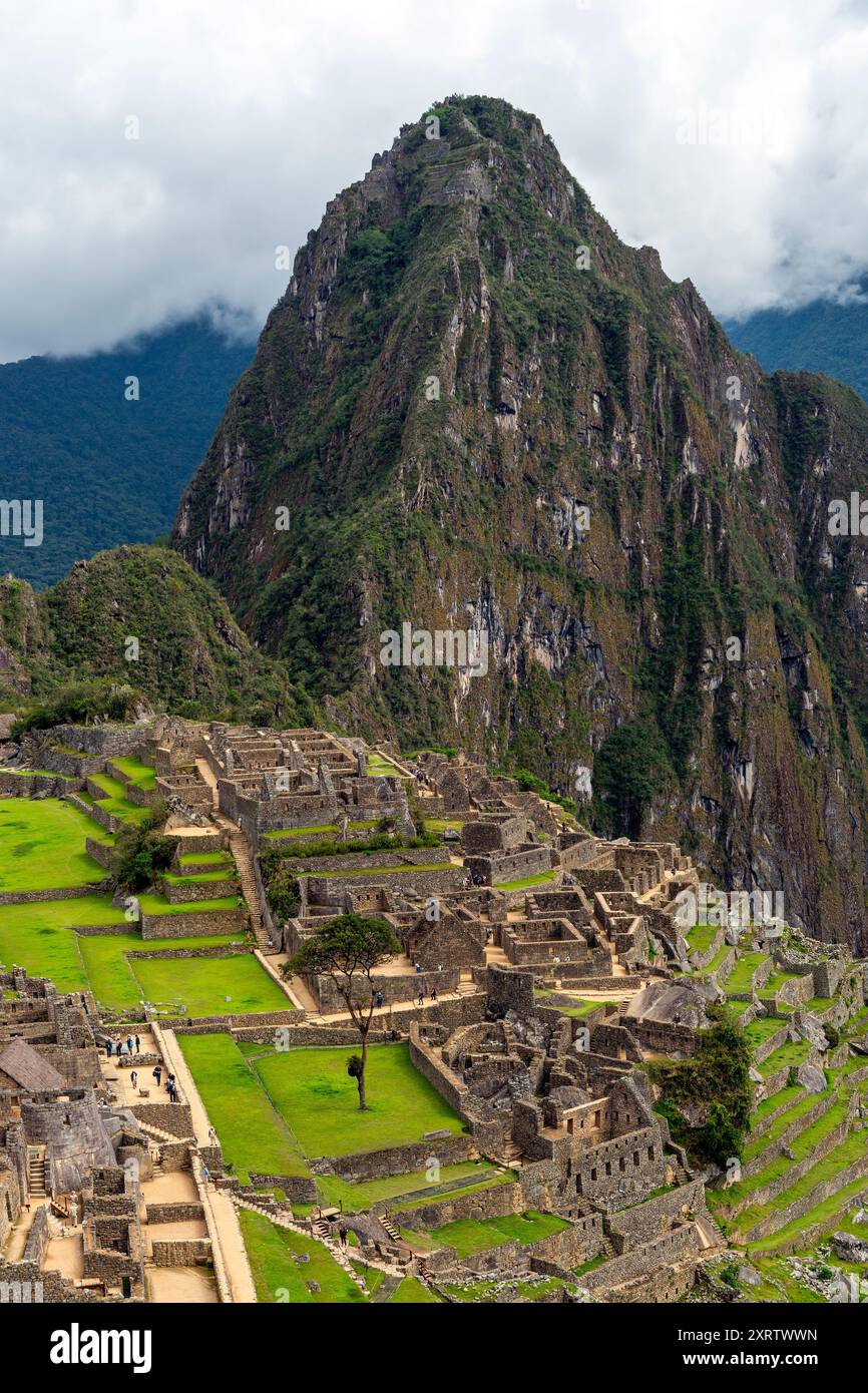 Vertical Machu Picchu inca ruins, Machu Picchu Historical Sanctuary ...