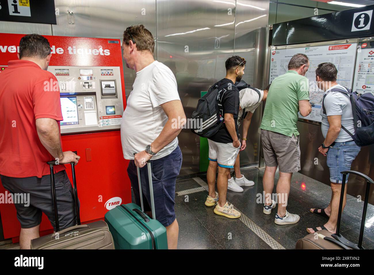 Barcelona Spain,Catalonia Catalunya,Metro subway underground station ...