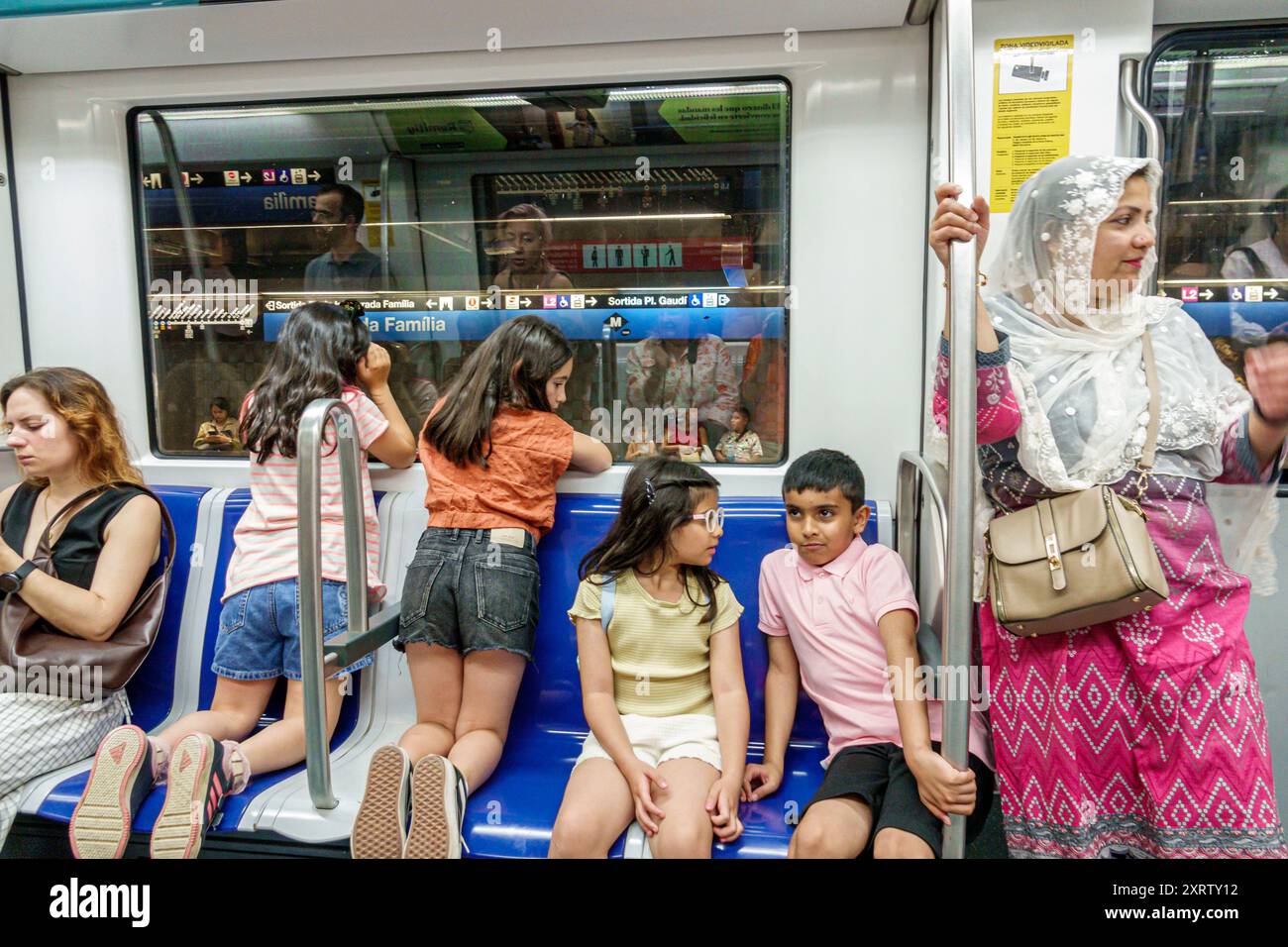 Barcelona Spain,Catalonia Catalunya,Metro subway underground station ...