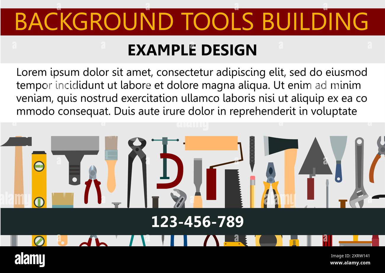 About Us. Tools. Advertising for company selling work equipment ...