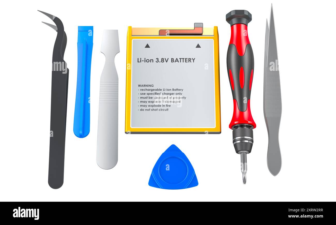 Cell Phone Battery with Professional Repair Tool Kit for Electronics ...