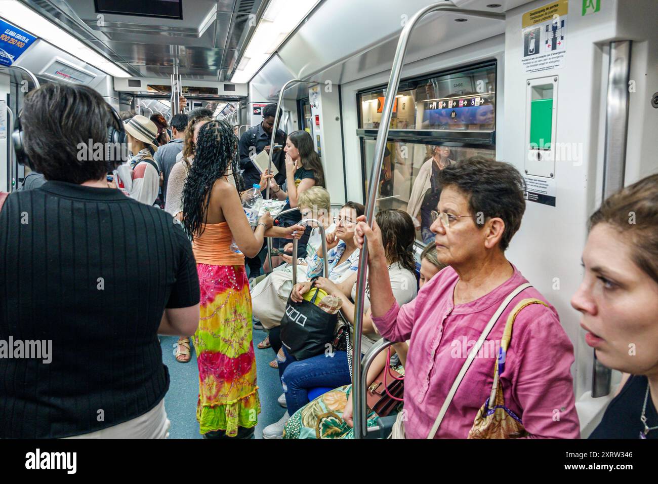 Barcelona Spain,Catalonia Catalunya,Metro subway underground station ...