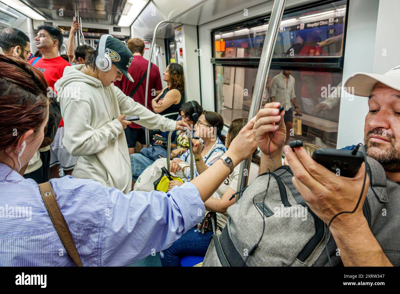 Barcelona Spain,Catalonia Catalunya,Metro subway underground station ...