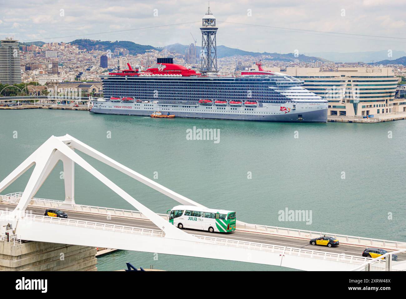 Barcelona Spain,Catalonia Catalunya,Sants-Montjuic,Mediterranean Sea,Port Puerto of de Barcelona ...