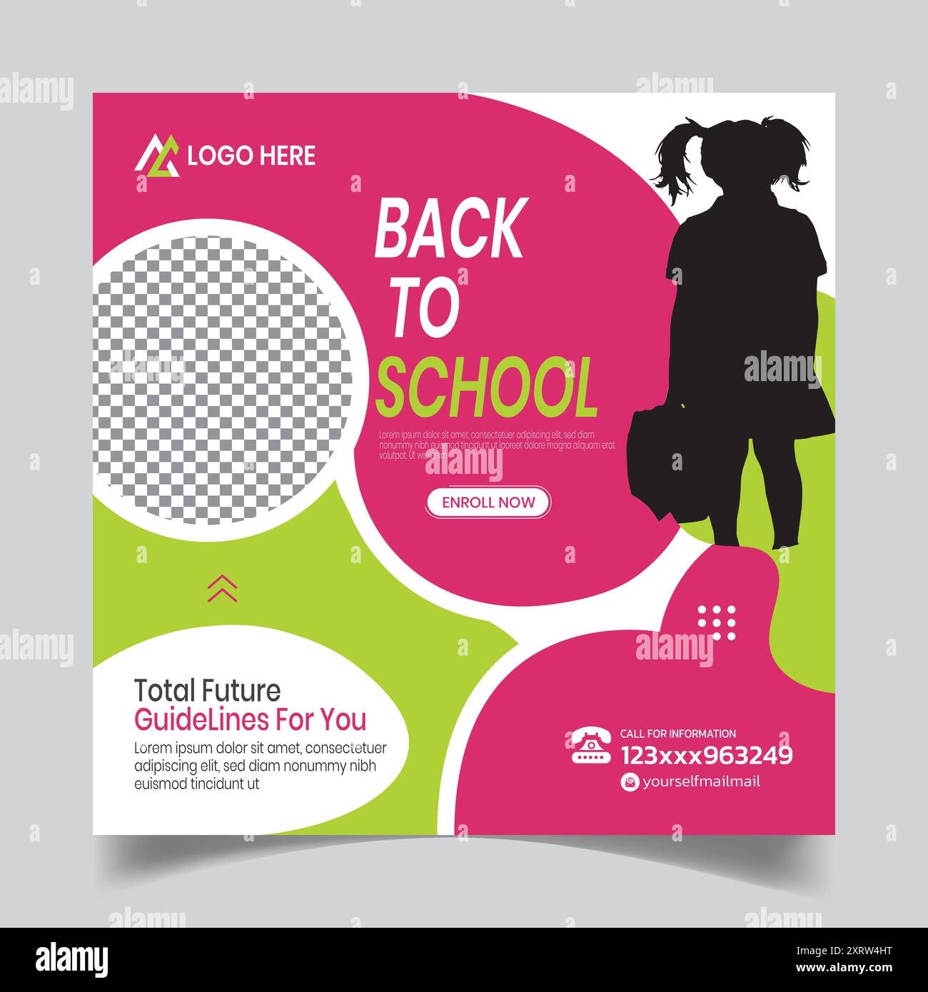 Trending Innovative School Admission Social Media Post Design Layout ...
