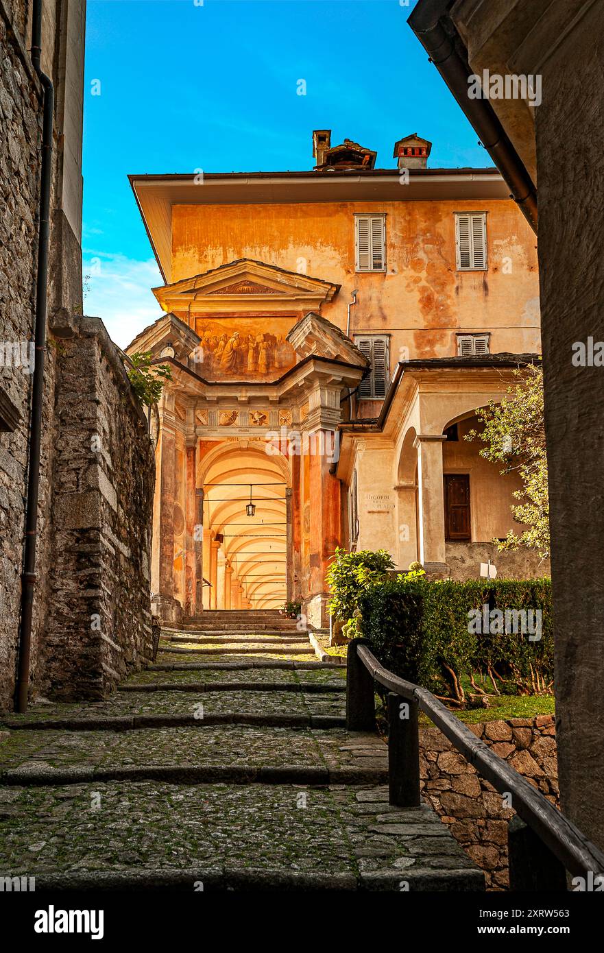 Italy Piedmont Valsesia Varallo Sesia - Sacro Monte di Varallo Stock ...