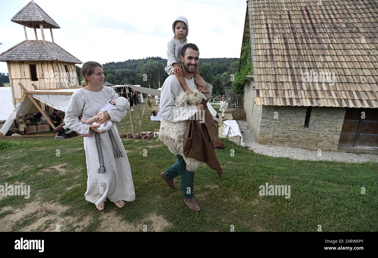 Modra, Czech Republic. 10th Aug, 2024. Veligrad - a historical battle ...