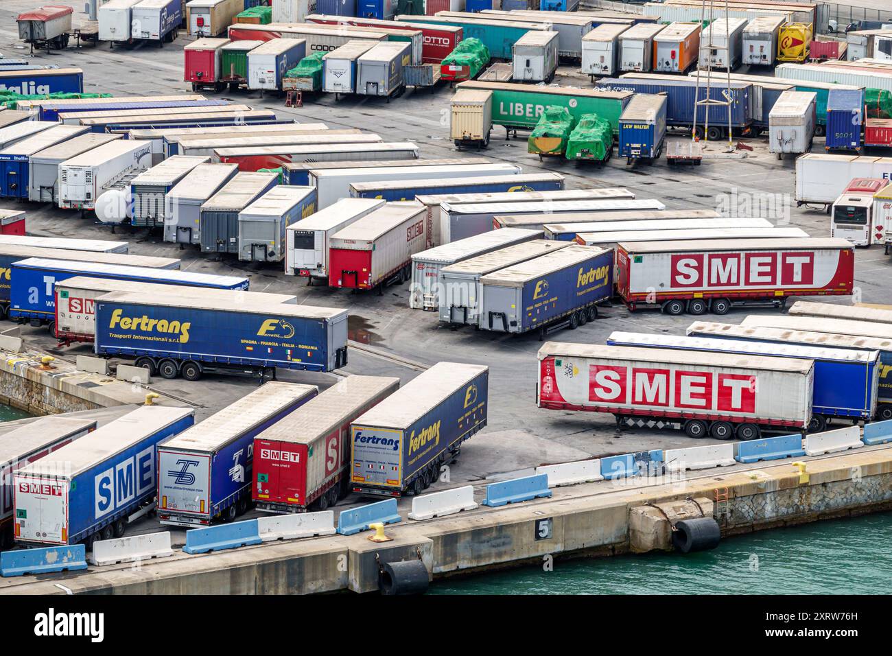 Barcelona Spain,Catalonia Catalunya,Sants-Montjuic,Mediterranean Sea ...