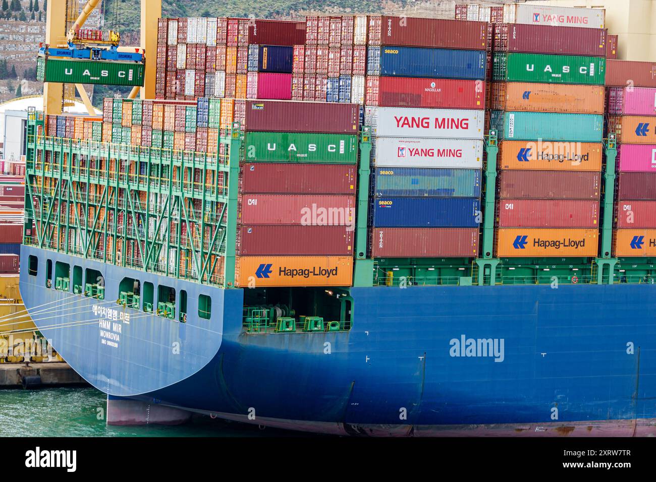 Barcelona Spain,Catalonia Catalunya,Sants-Montjuic,Mediterranean Sea ...