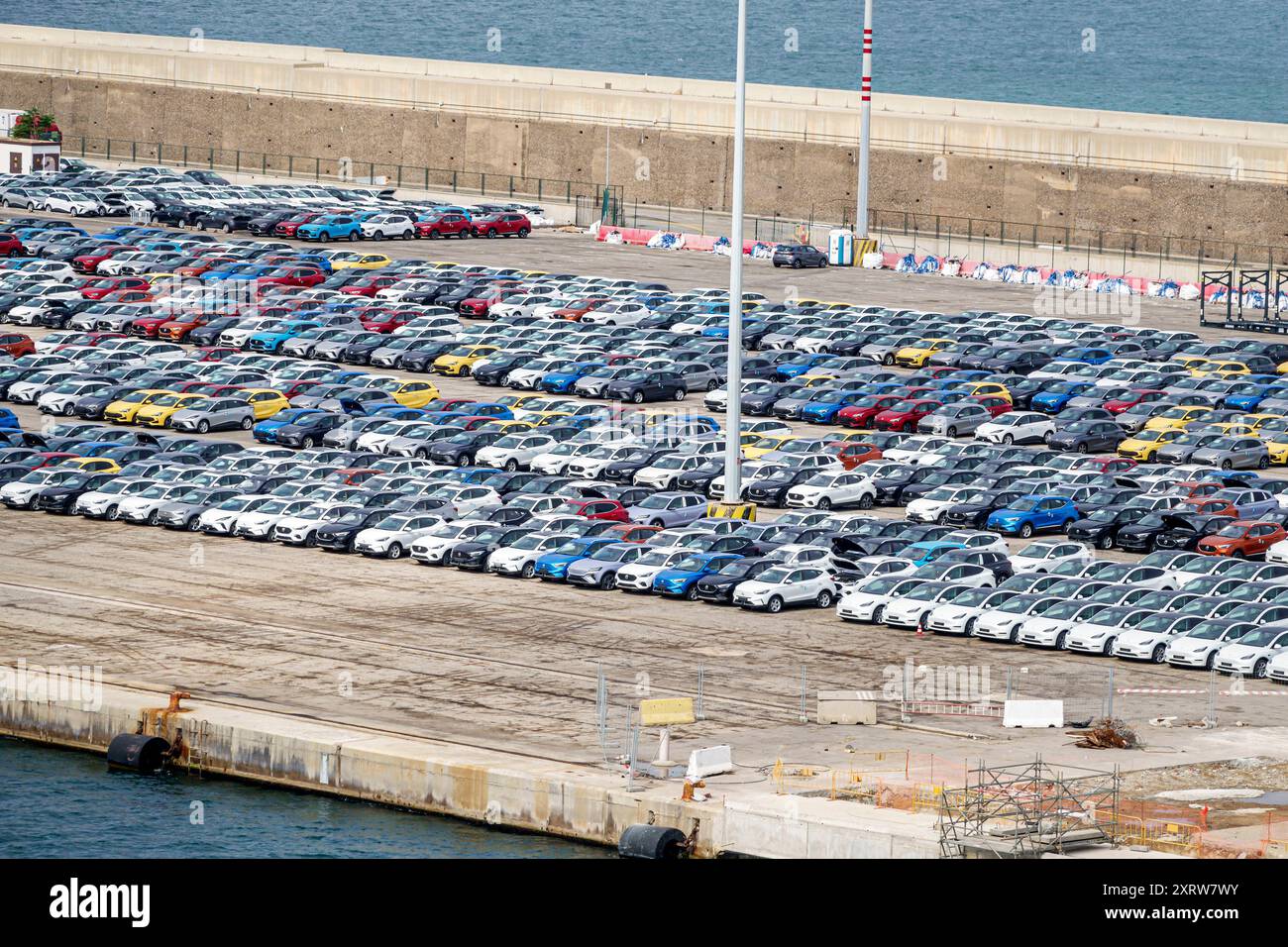 Barcelona Spain,Catalonia Catalunya,Sants-Montjuic,Mediterranean Sea ...