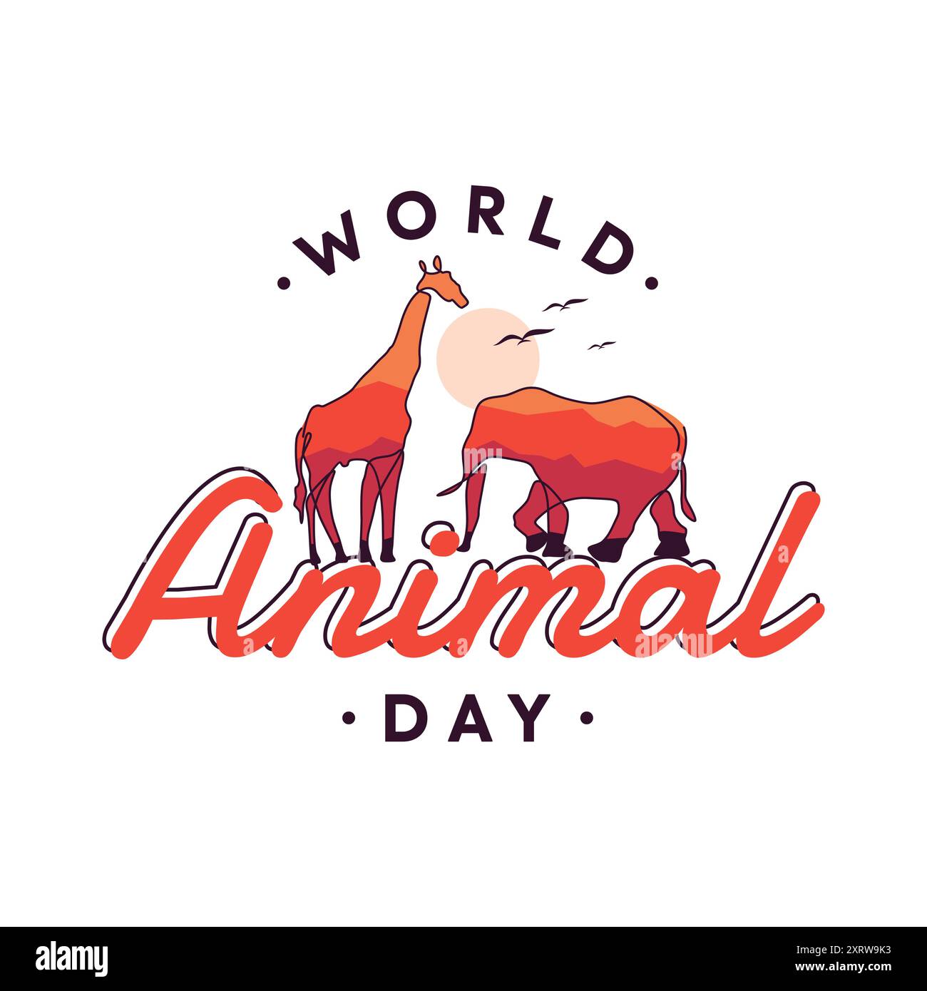 Graphic of World Animal Day celebration background design template ...