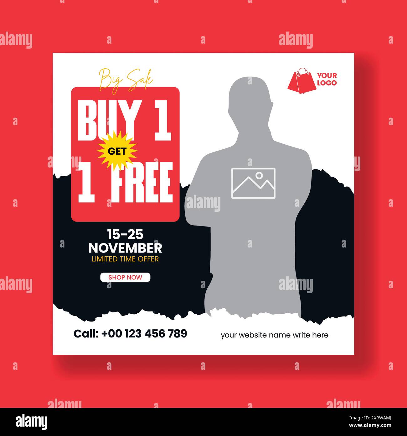 Black Friday sale discount offer social media posts, banner, ads ...