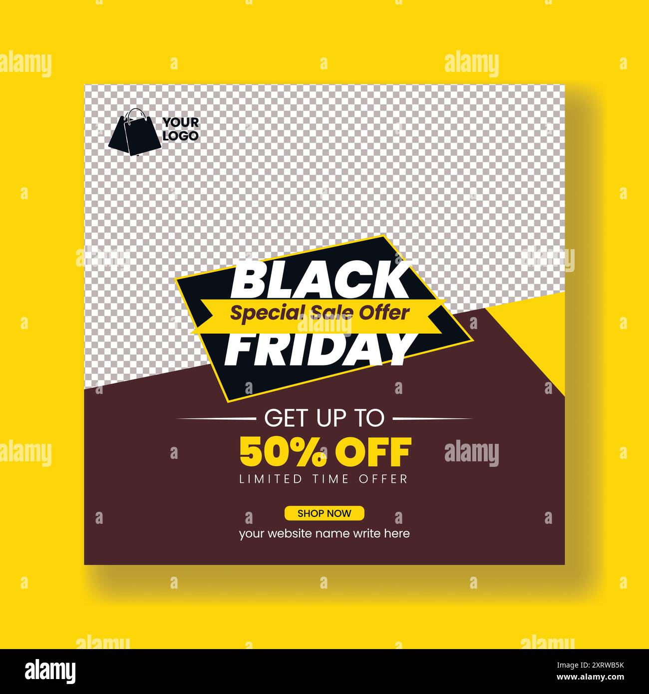 Black Friday sale discount offer social media posts, banner, ads ...