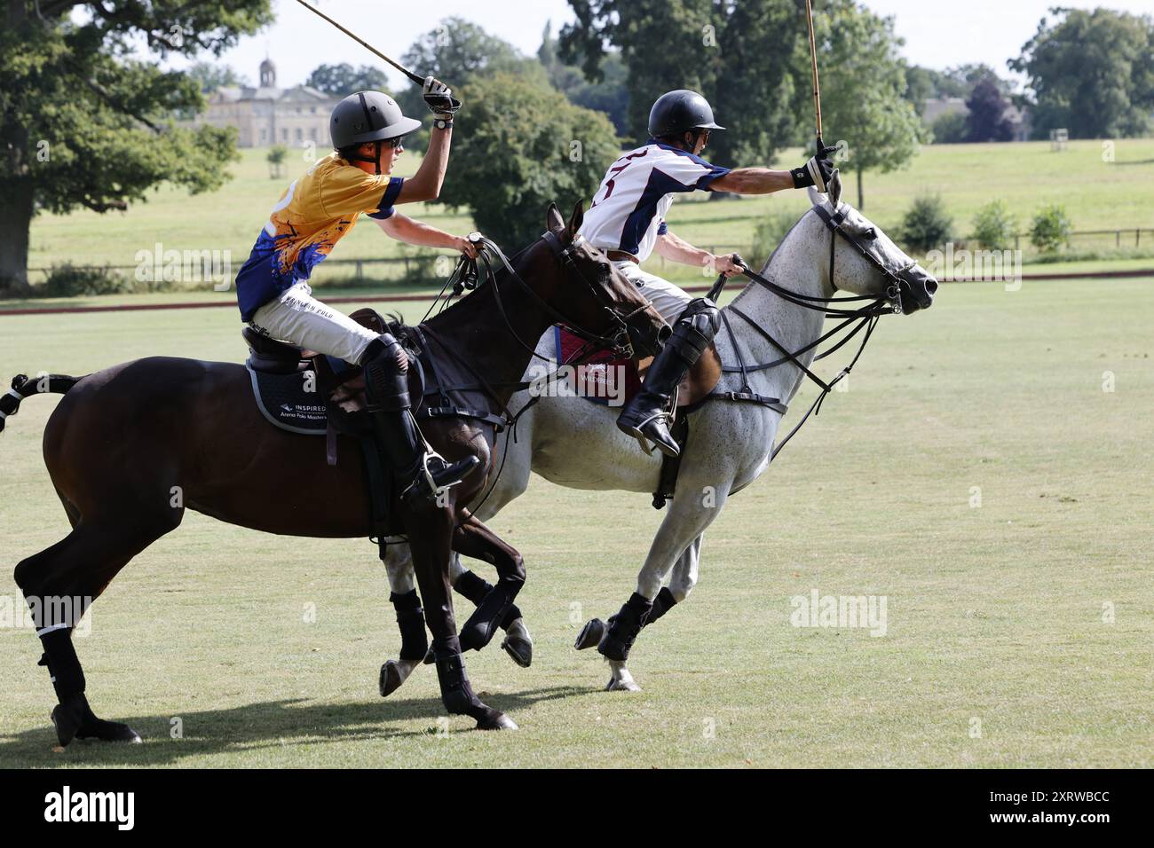 Polo horses and riders, Kirtlington, Oxfordshire, UK Stock Photo - Alamy