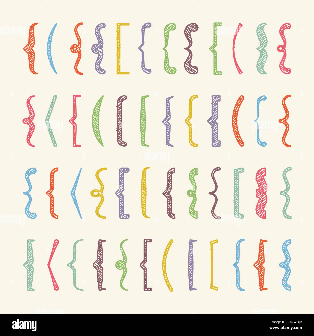 Shaded text brackets, colorful quotation box. Curly, square and corner ...