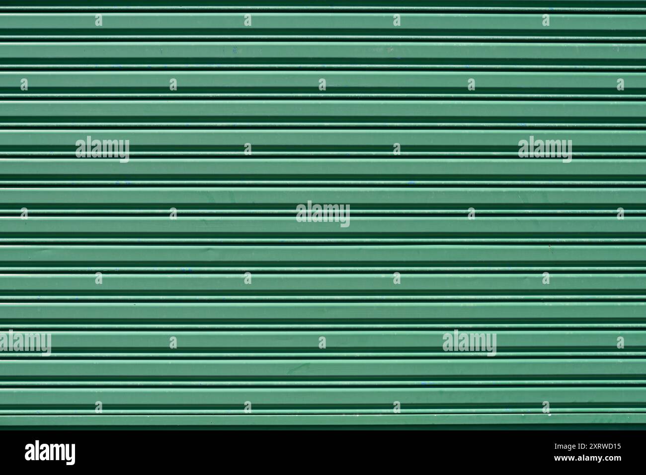 Green roller shutter door Background Stock Photo - Alamy