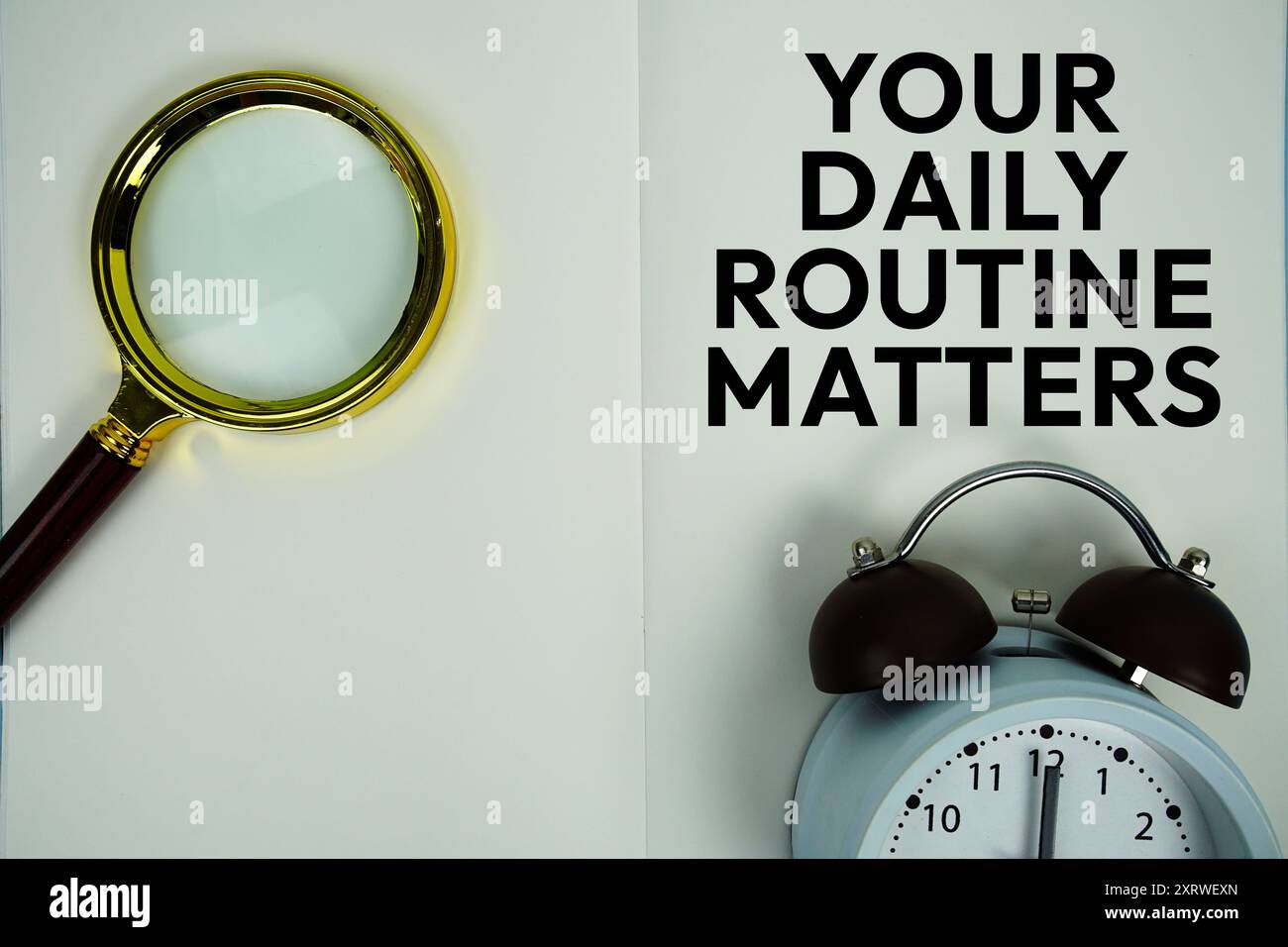 Your Daily Routine Matters text message written on note page with ...