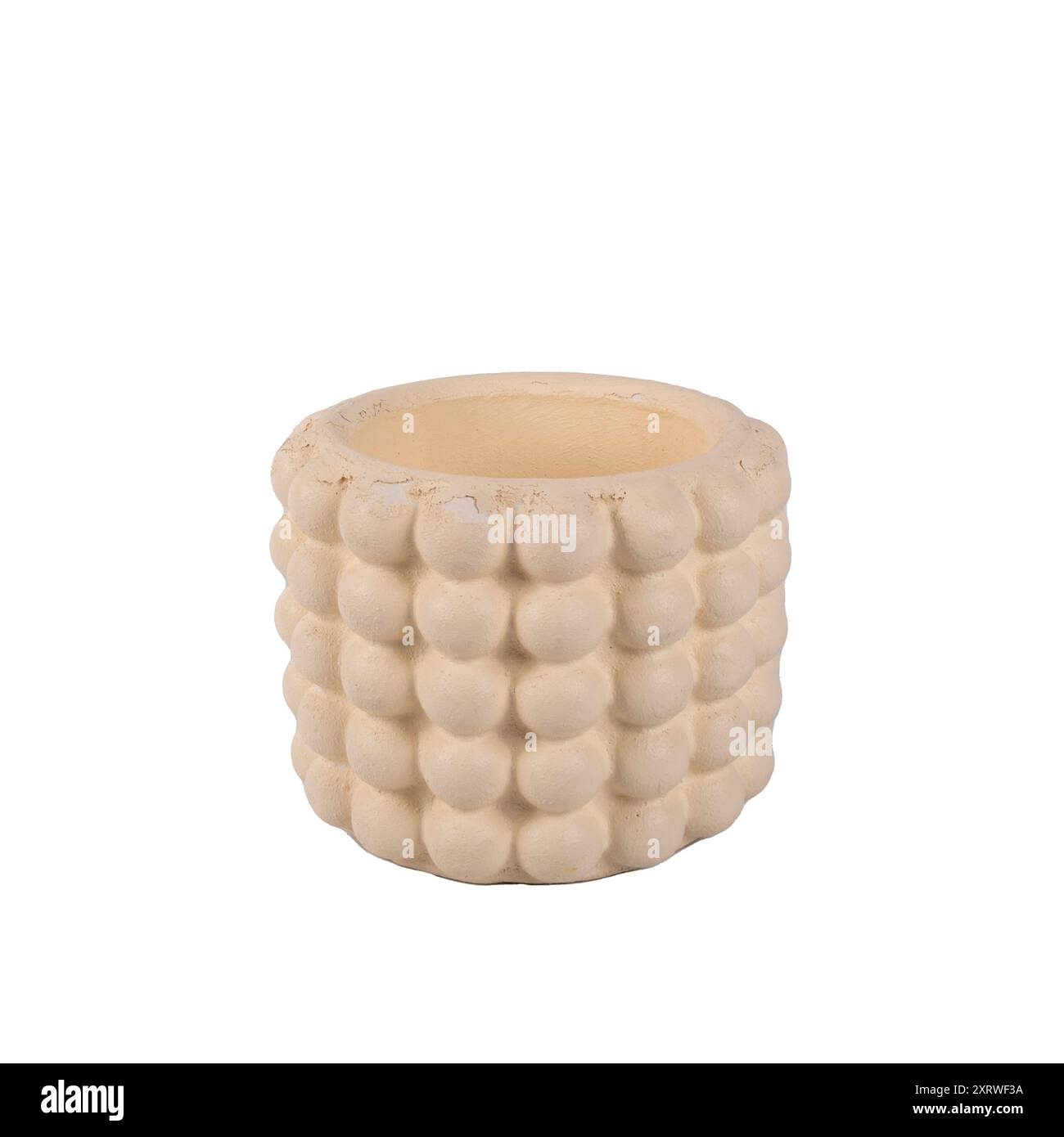 trendy design decorative ceramic vase isolated on white background ...