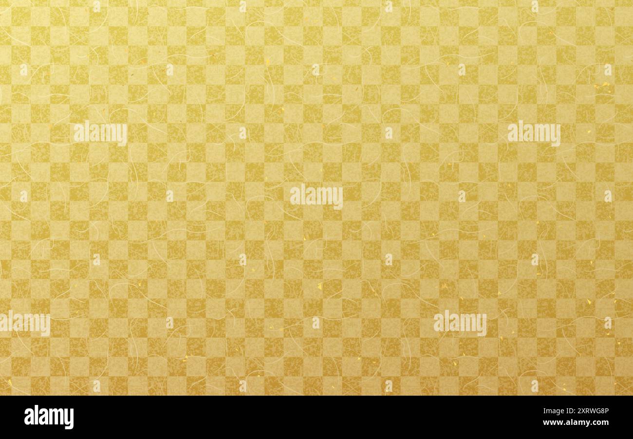 Seamless Japanese pattern with gold foil on washi paper. Gold color ...