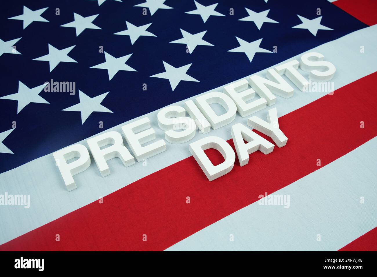 Happy President's Day alphabet letters with USA flag background Stock ...